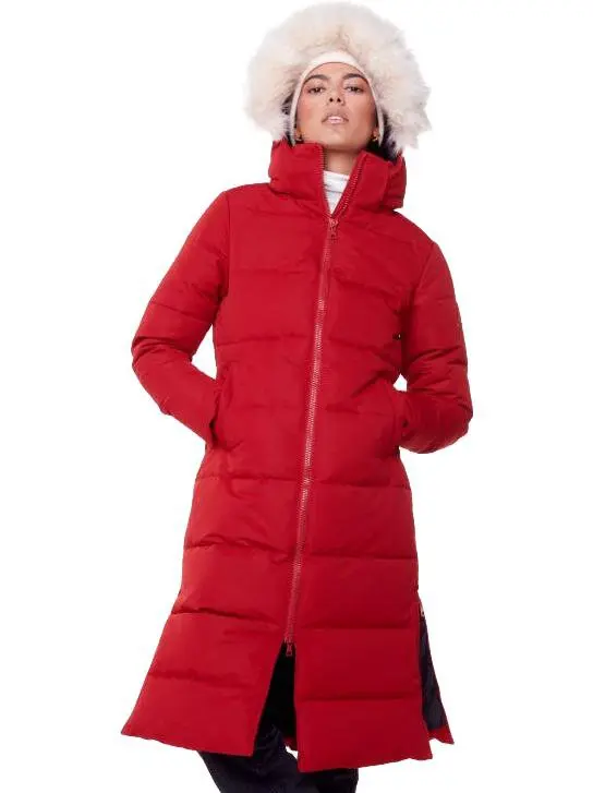 ALPINE NORTH Kluane Vegan Down Ultra Long Parka - Red