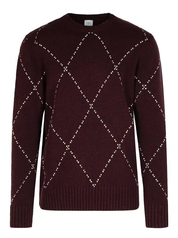 Eleventy Bardeaux Wool Sweater - Red