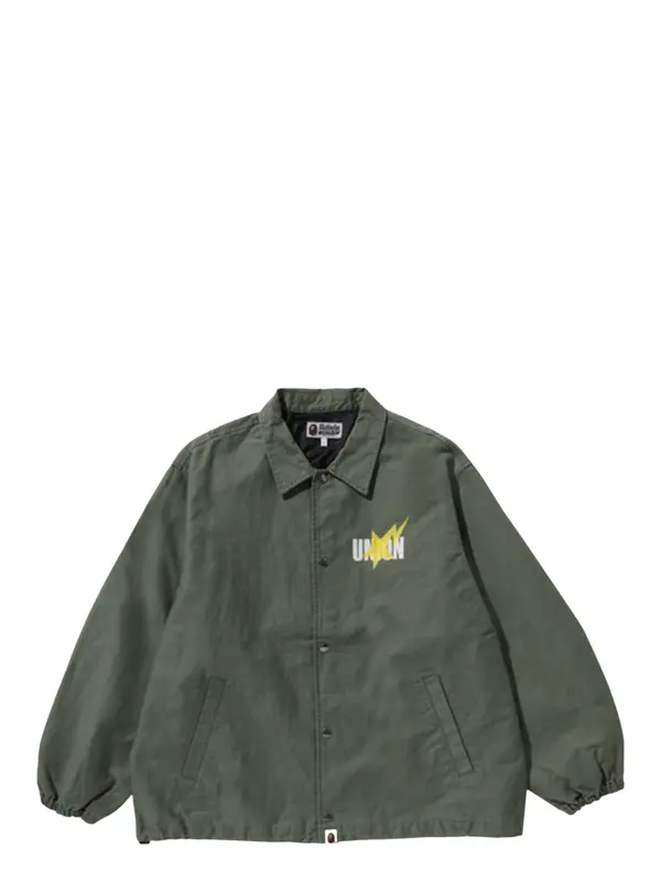 BAPE X Union Pigment Dyed Coach Jacket - Green