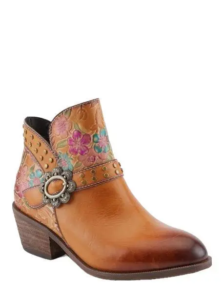 SPRING STEP SHOES Daintylady Bootie - Camel Multi