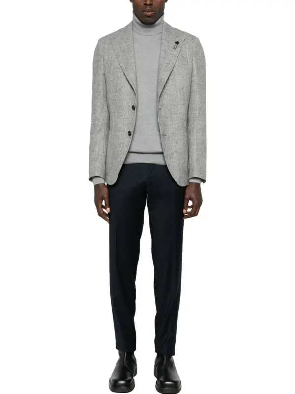 FAY Roll-neck Sweater - Grey