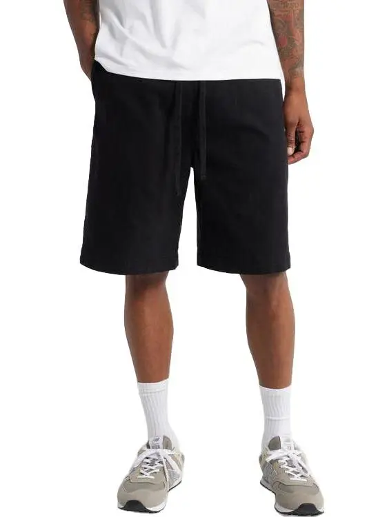 Carhartt Work In Progress Floyde Relaxed Fit Twill Shorts - Black Garment Dyed