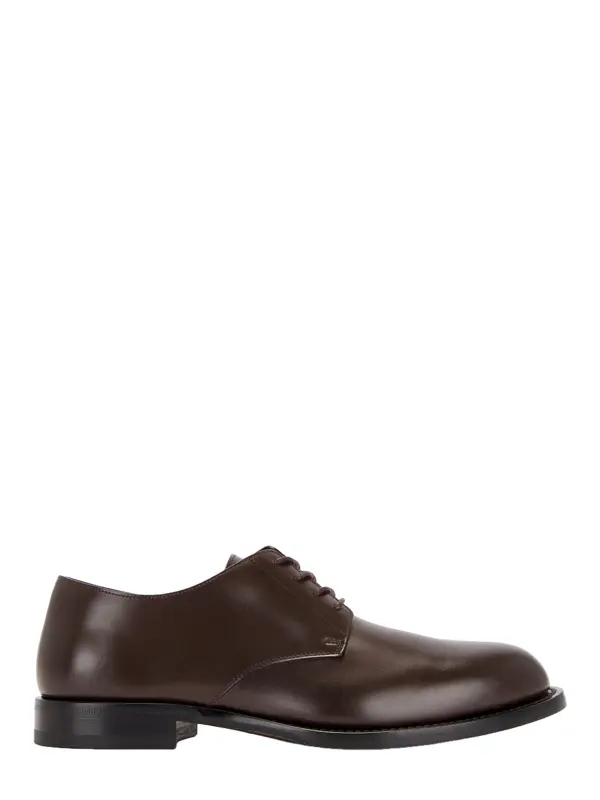 THE ROW Novus Derby Loafer - Dark Brown