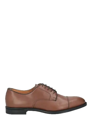 DOUCAL'S Leather Derby Lace-up Shoes - Brown