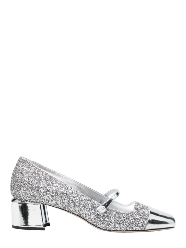 JIMMY CHOO 45mm Elisa Pumps - Silver
