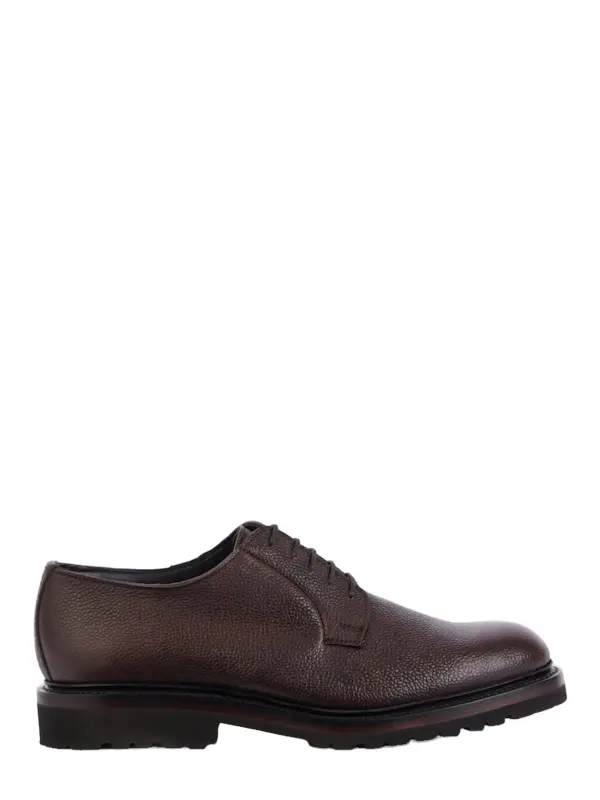 George Cleverley Archie Leather Derby Shoes - Brown