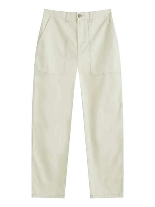 PALMES Broom Trousers - Off-white/teal