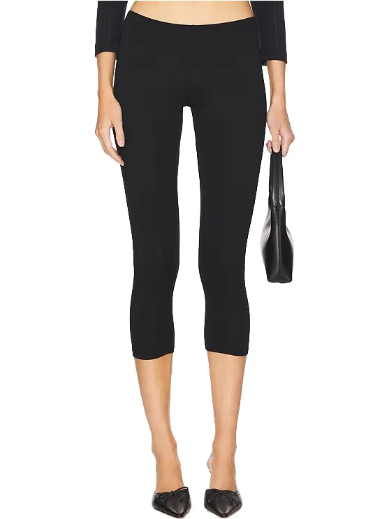 Only Hearts Crop Leggings - Black