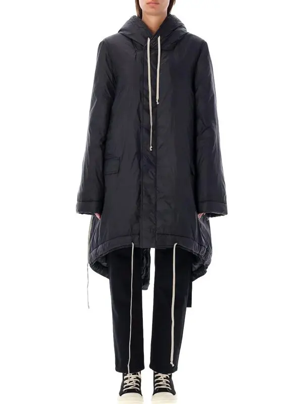 Rick Owens Fishtail Parka - Black