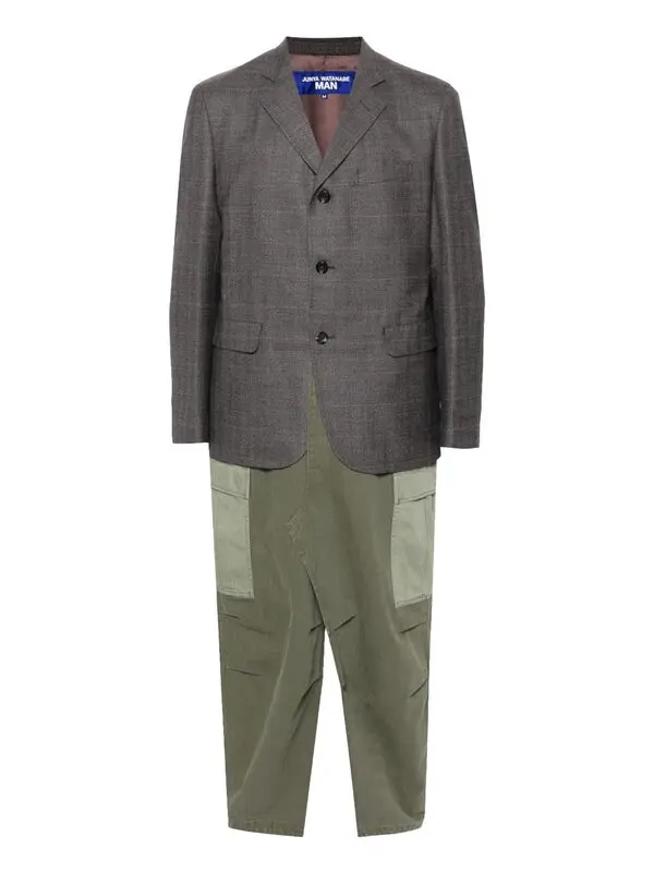 Junya Watanabe Panelled Long Coat - Brown