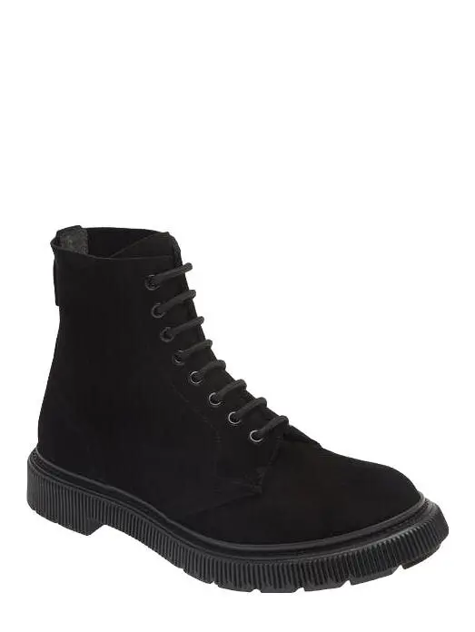 ADIEU PARIS Suede Lace-up Boots - Black