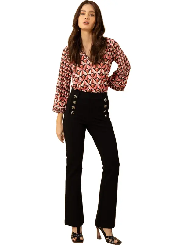 Hale Bob Lexi Ponte Pant - Black