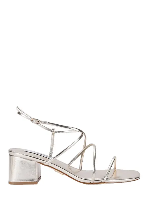 Steve Madden Remmi Strappy Metallic Sandals - Gold