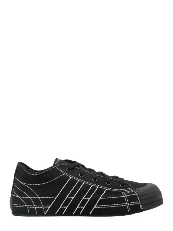 Y3 Nizza Low Leather Sneakers - Black