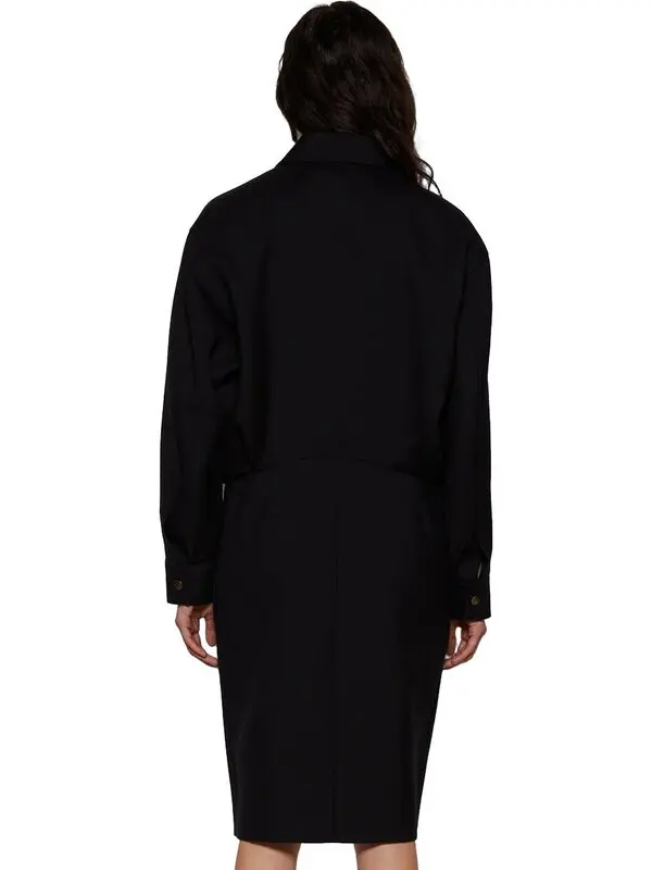 THE ROW Mave Midi Dress - Black