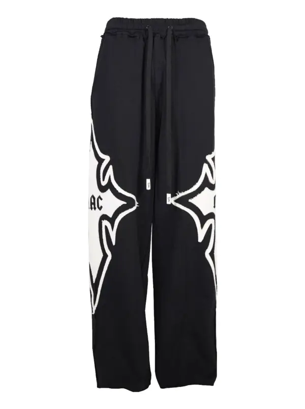 HACULLA. Praising Drawstring Cotton Track Pants - Black