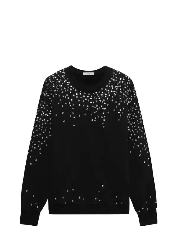 1989 STUDIO Crew-neck Sweatshirt With Crystal Embellishments - Black