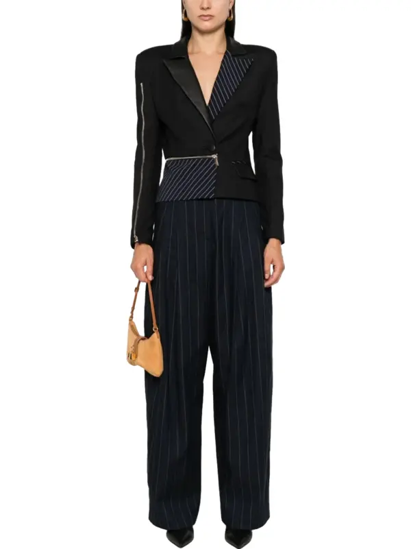 MITILIANE COUTURE Panelled Blazer - Black