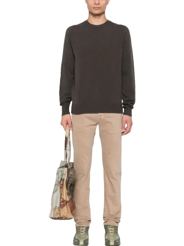DRUMOHR Crew-neck Cashmere Sweater - Grey