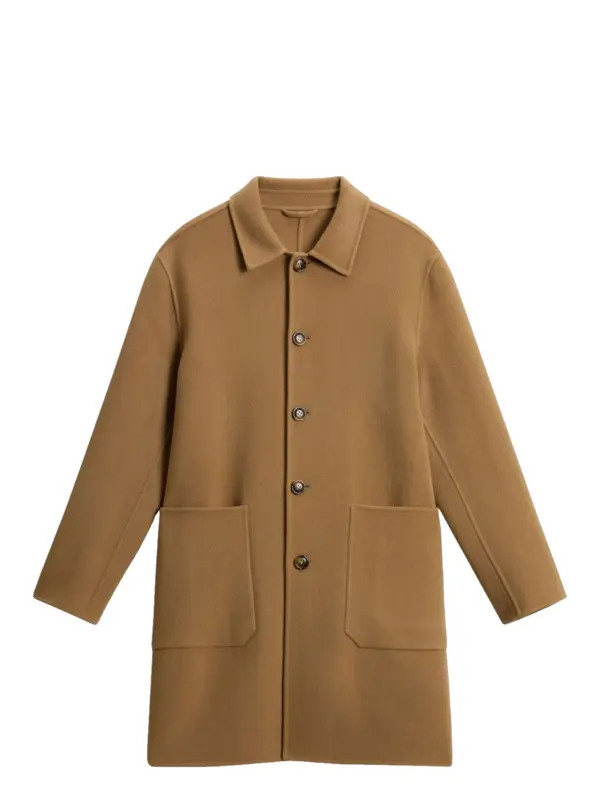 Woolrich Single-breasted Coat - Brown