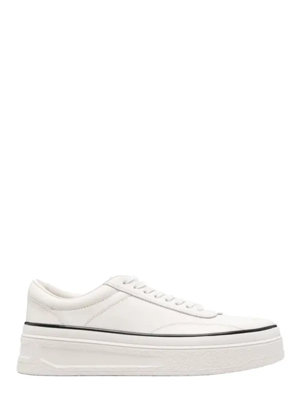 JIL SANDER Leather Sneakers - White