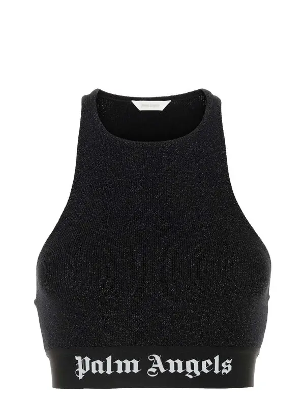 Palm Angels Crop Top - Black