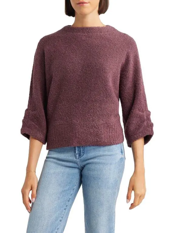 Wit & Wisdom Bouclé Sweater - Lotus Root