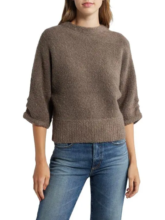 Wit & Wisdom Bouclé Sweater - Oyster Mushroom