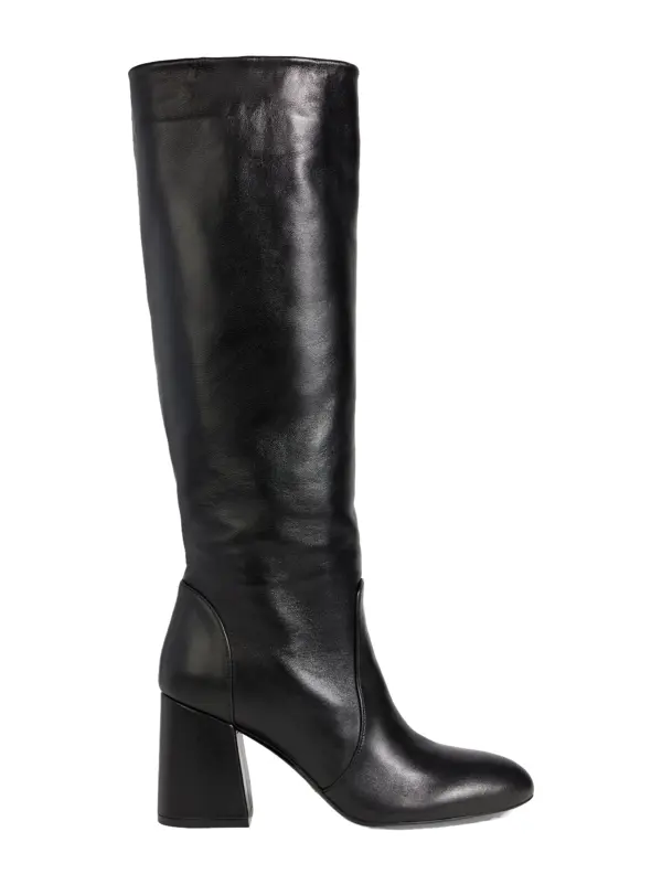 STUART WEITZMAN Glossed-leather Knee Boots - Black