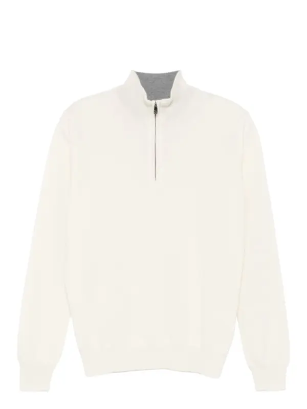 Corneliani Mock-neck Pullover - White