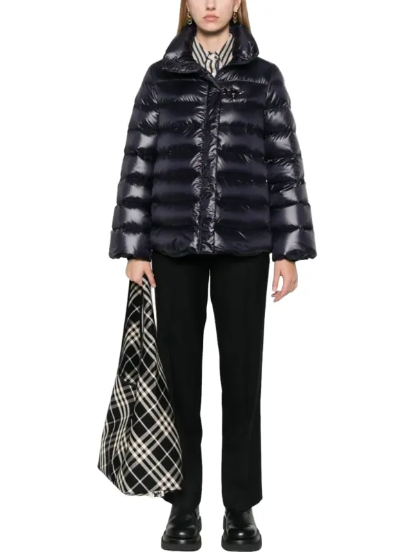 FAY Quilted Puffer Jacket - Blue