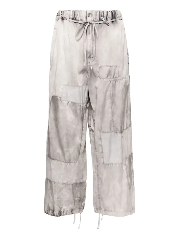 Mihara Yasuhiro Repair Satin Pants - Grey