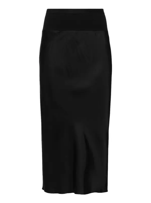 Rick Owens Ribbed Waistband Skirt - Black