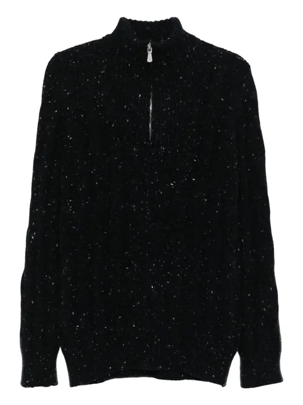Eleventy Ribbed-knit Sweater - Blue