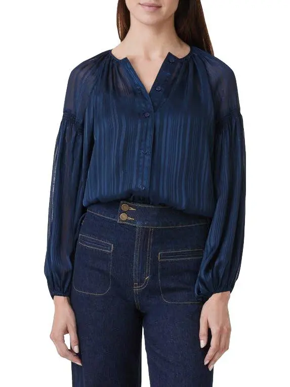 Habitual Stripe Button-up Shirt - Midnight
