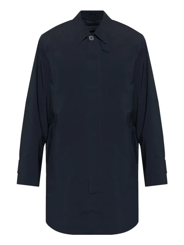 SAMSOE SAMSOE Concealed-fastening Trench Coat - Blue