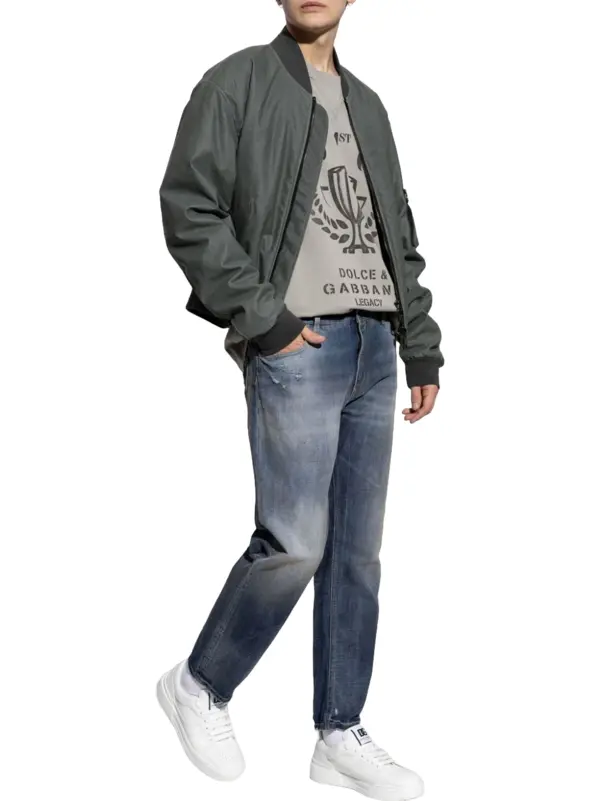 Dolce & Gabbana Classic Flight Bomber Jacket - Grey