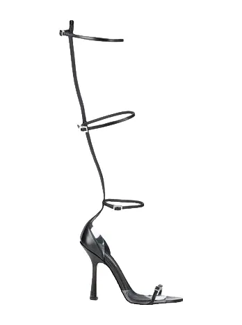 Dsquared2 Sandals In Calfskin And Pvc - Black
