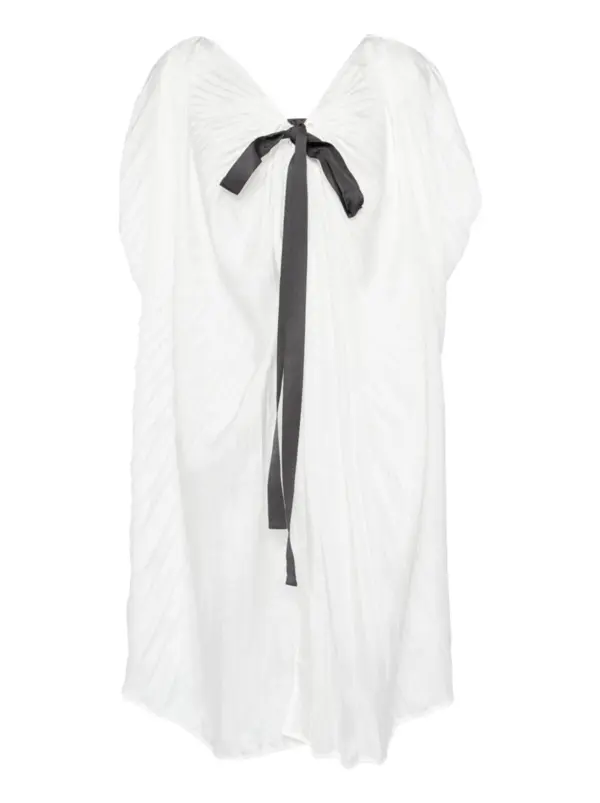 SHANSHAN RUAN Pleated Top - White