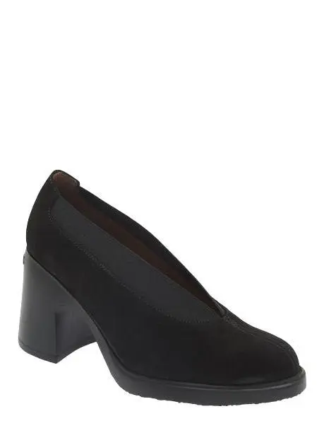 WONDERS Envelope Pumps - Black Nubuck