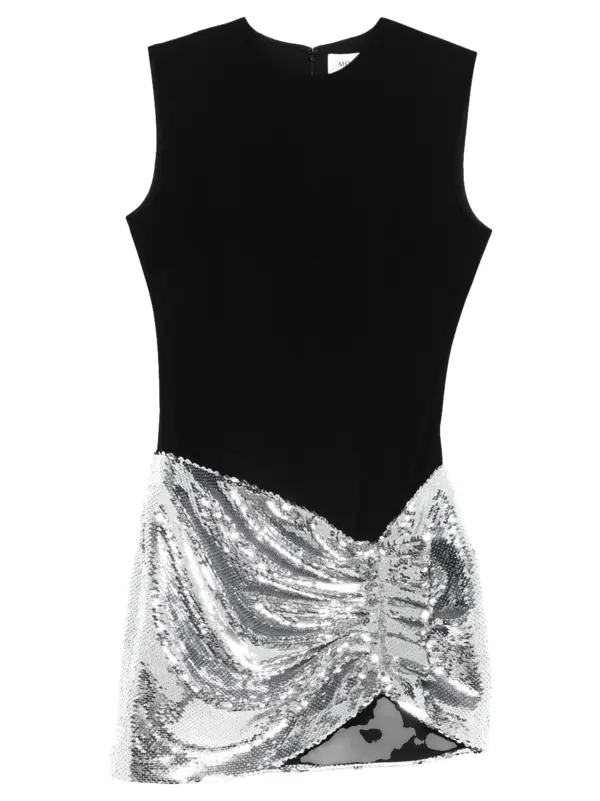 MONOT Draped Mini Dress - Black