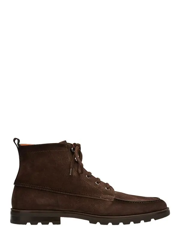 Santoni Flair Suede Boots - Dkblue
