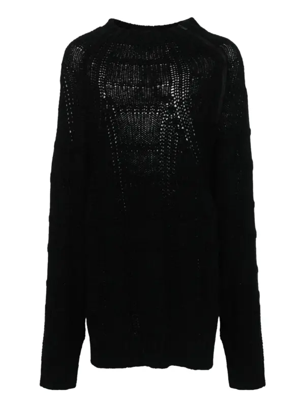 Yohji Yamamoto Fisherman's Knitted Sweater - Black