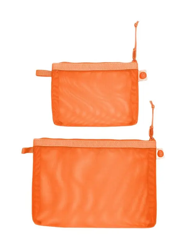 BABOON TO THE MOON Monomesh Pouch Set - Orange