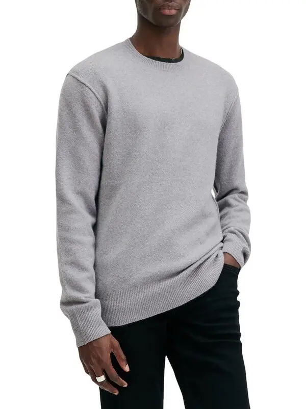 All Saints Patern Crewneck Sweater - Graphite Grey