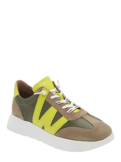 WONDERS Fashion Slip-on Sneakers - Taupe/algae/cyber Combo