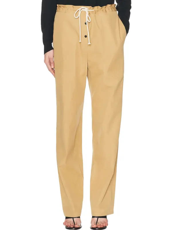 THE ROW Bonnette Pant - Brown Paper