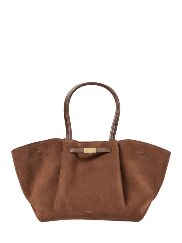 DEMELLIER New York Suede Tote Bag - Brown