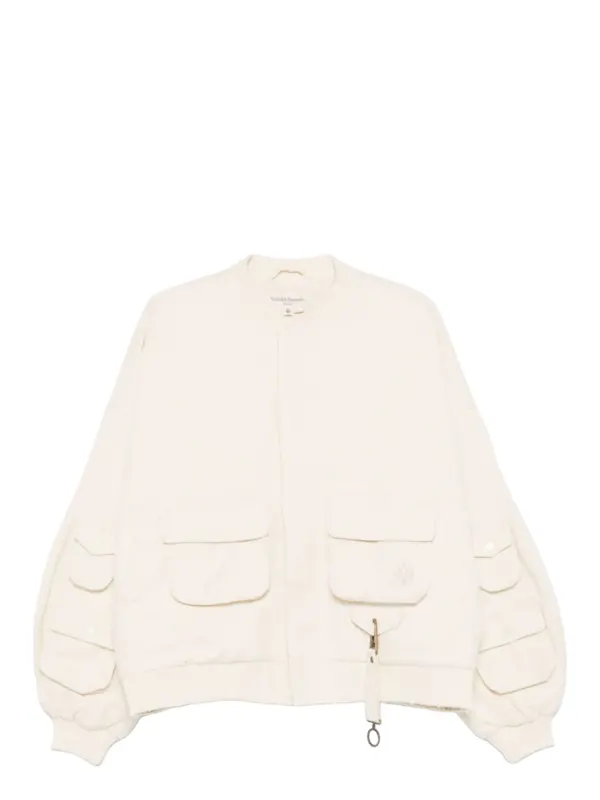 UNTITLED ARTWORKS Washed Cargo Bomber Jacket - Neutrals