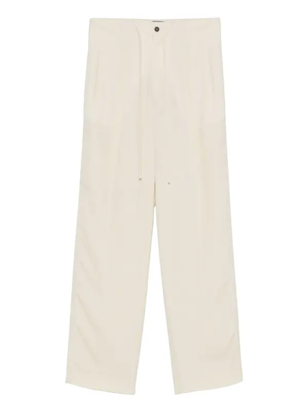 FRENKEN High-waisted Trousers - White